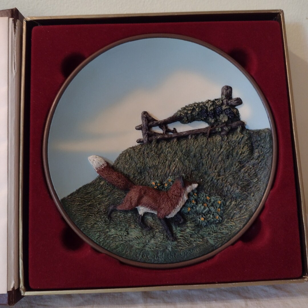 Vintage the Fox, and the Grapes. Limited Edition Plate Year-1979-#2153 ...