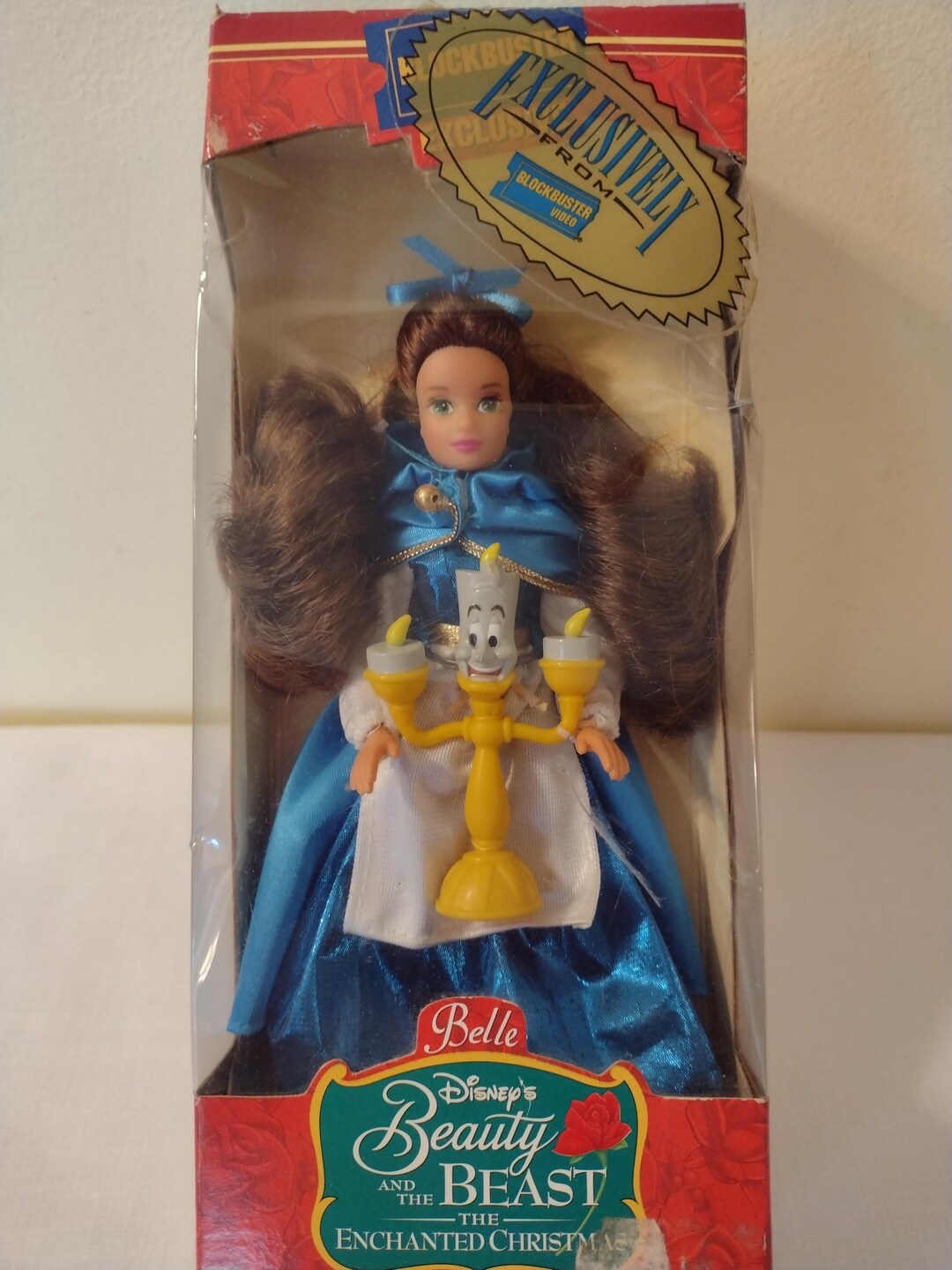 Vintage Disney BELLE From Beauty & Beast. Enchanted Christmas Doll Year ...
