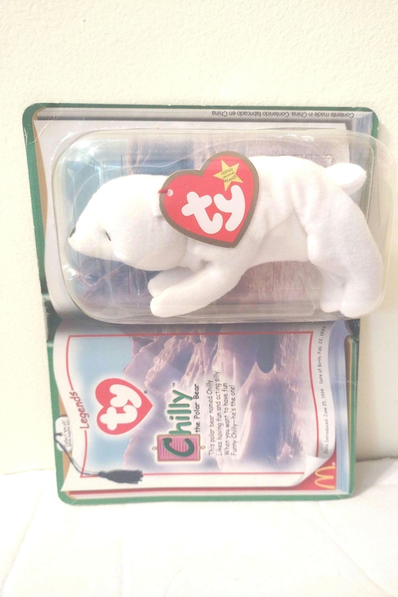 Vintage Chilly the Polar Bear, Legend of Three. TY Beanie Babies ...