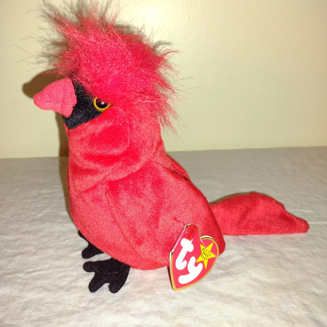 Vintage TY MAC the Cardinal. Beanie Babies Collection 1998-1999. Rare ...