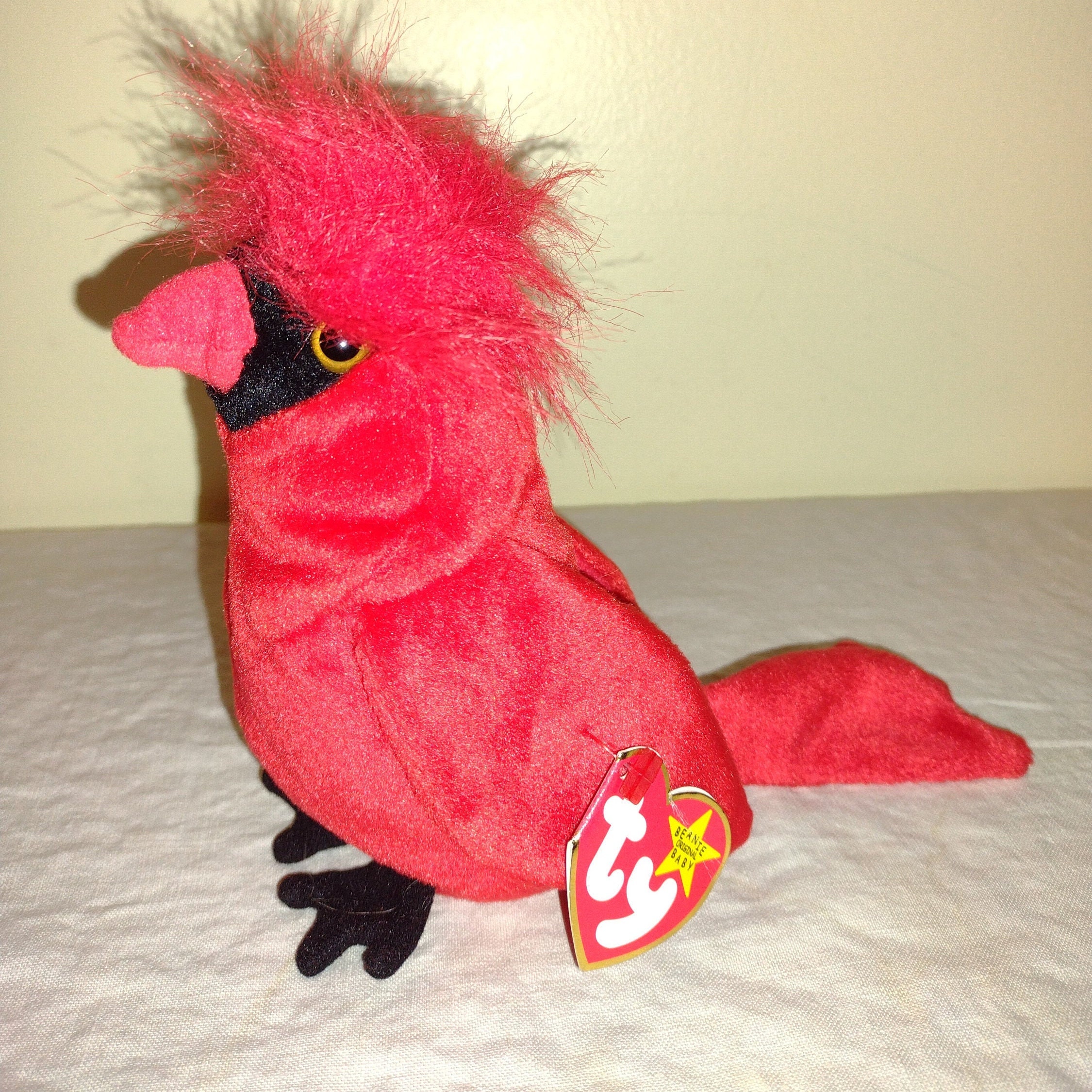 Vintage TY MAC the Cardinal. Beanie Babies Collection 1998-1999. Rare ...