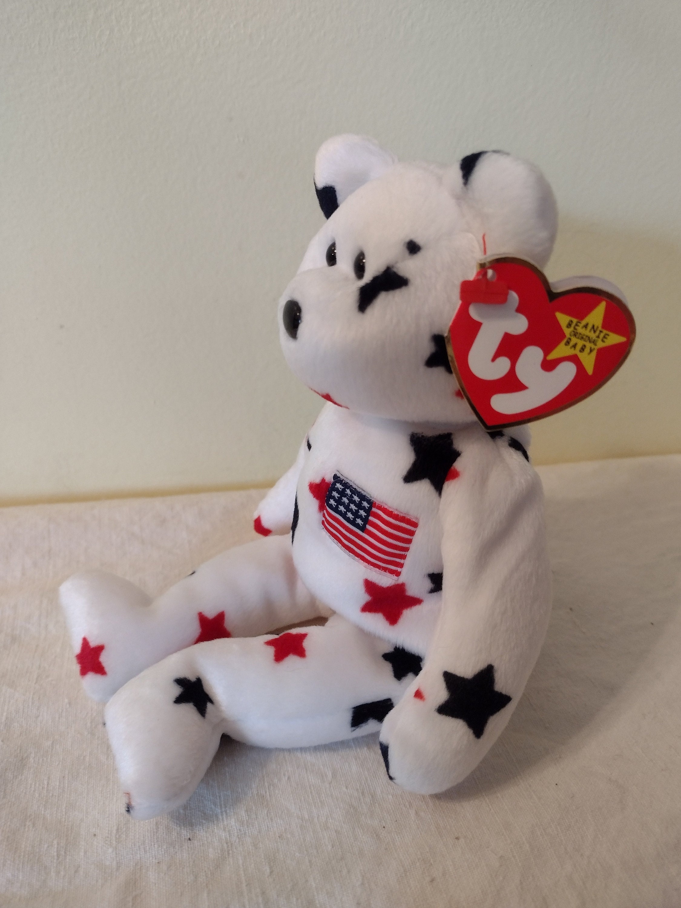 Vintage Glory the Bear. TY Beanie Babies Collection. DOB 7/4/97. Rare ...