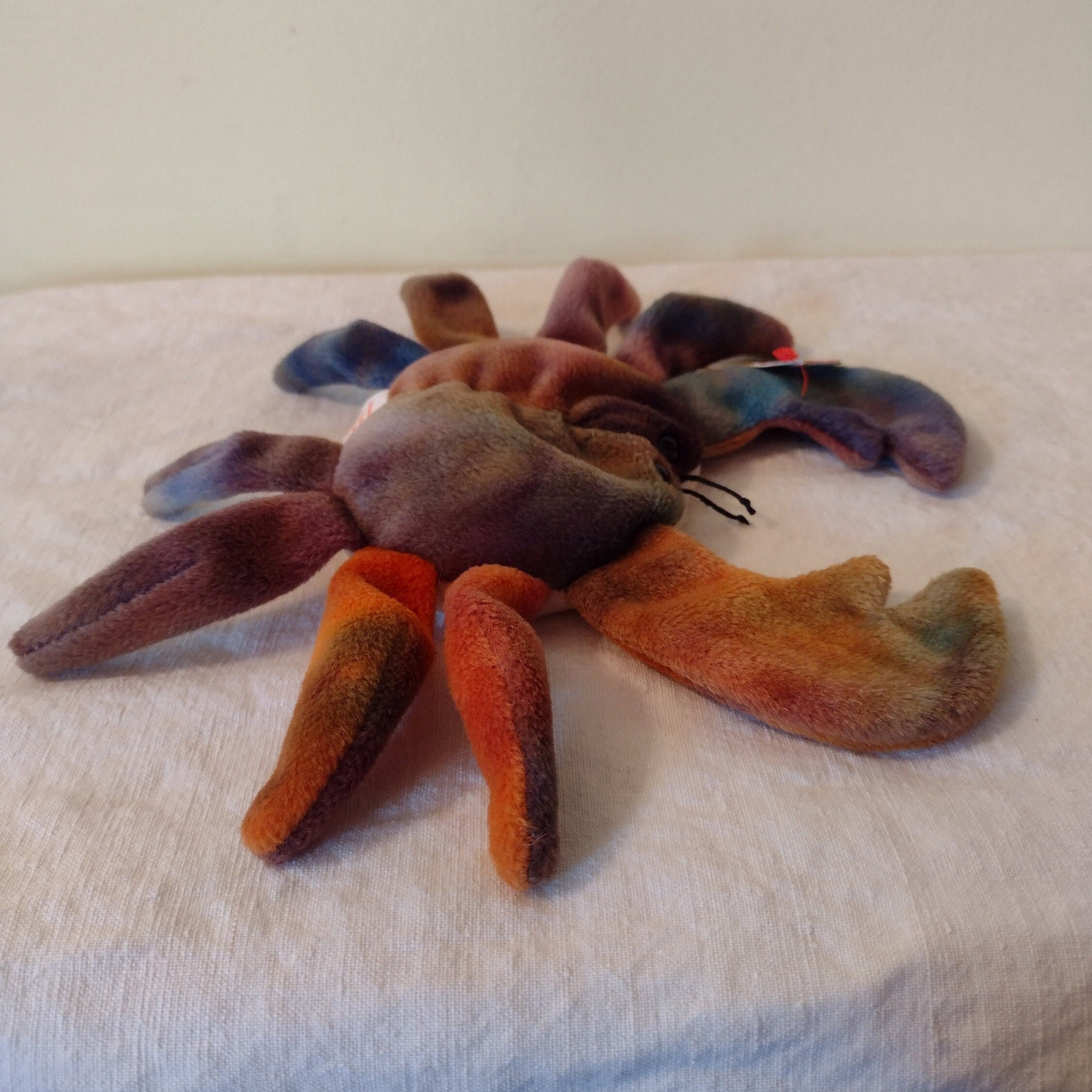 Vintage CLAUDE the Crab. Original TY Beanie Babies Collection. Date of ...