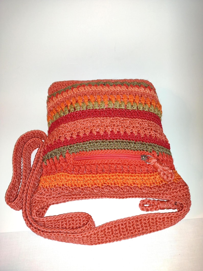 Vintage Crochet the Sak Bag. Size 10x10. - Etsy