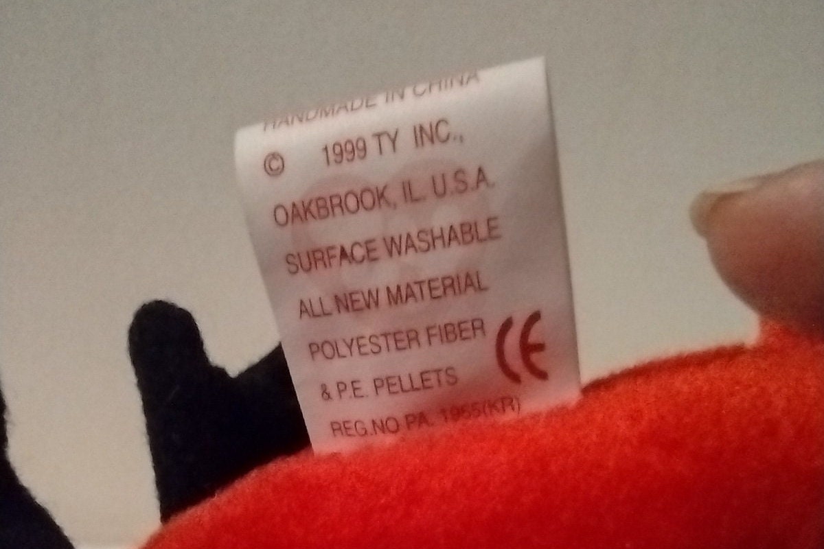 Vintage TY MAC the Cardinal. Beanie Babies Collection 1998-1999. Rare ...