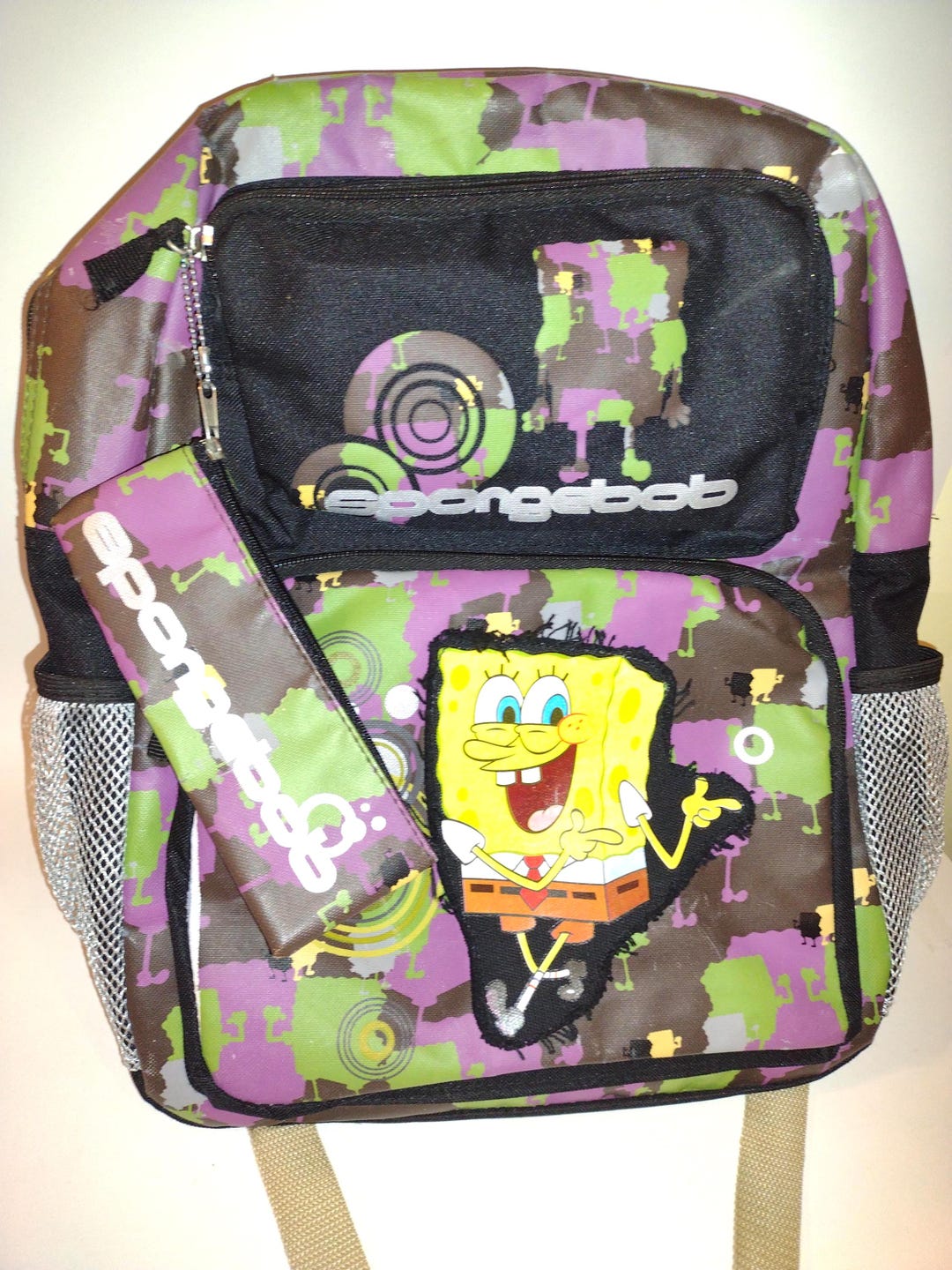 Vintage Spongebob Nickelodeon Backpack. Size 16" Tall, 14" Wide. - Etsy