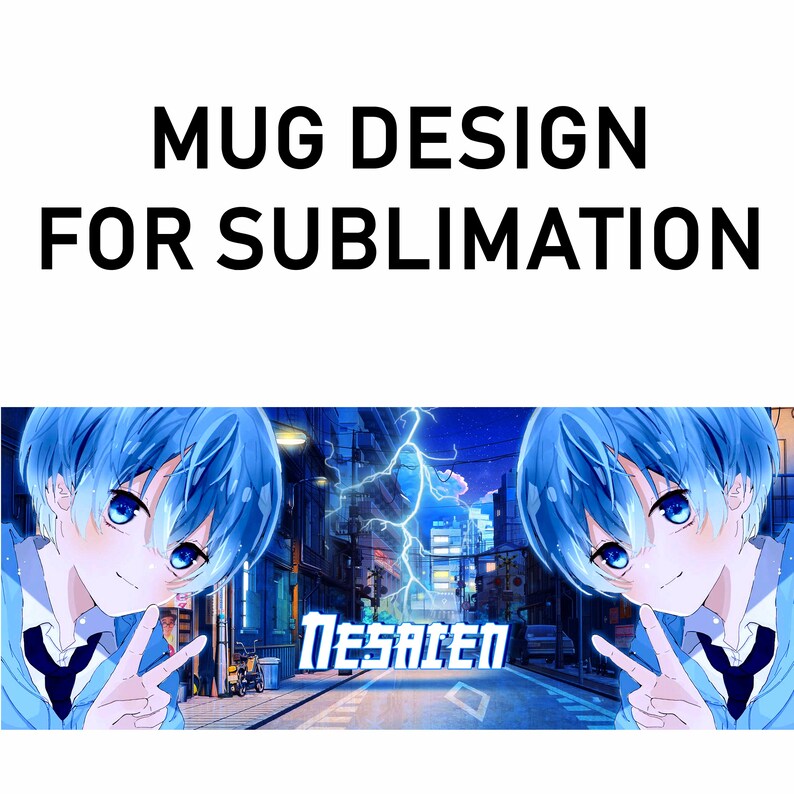 Editable Mug Design for Sublimation - Etsy