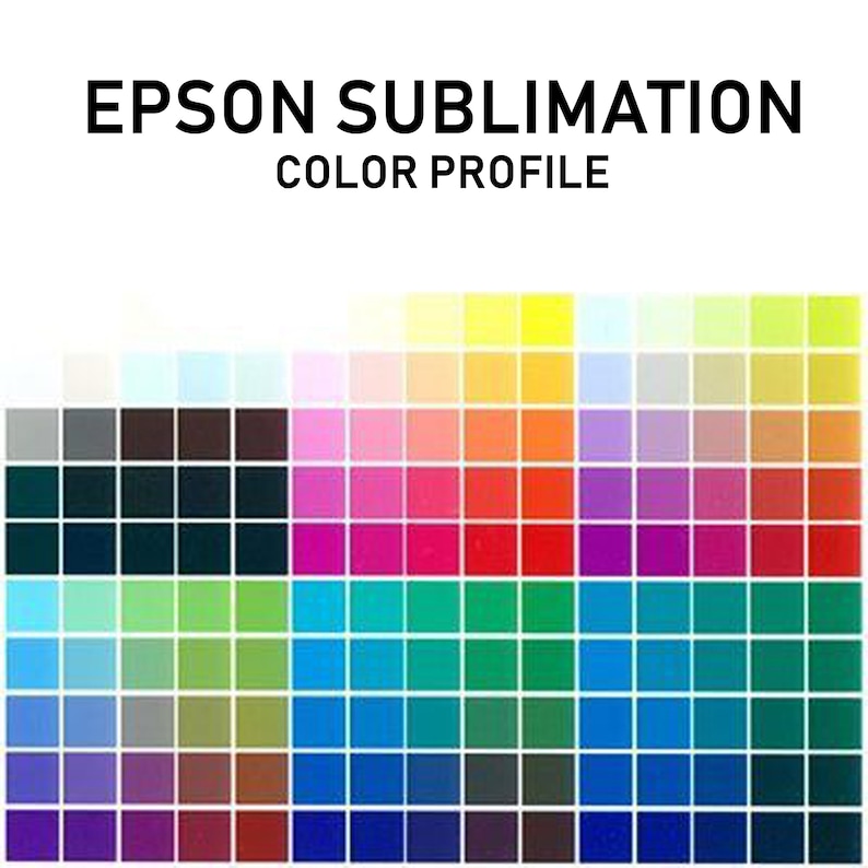 Epson Sublimation Color Profile Etsy