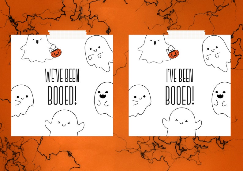 You've Been Booed Printable Halloween I've Been Booed We've Been Booed ...
