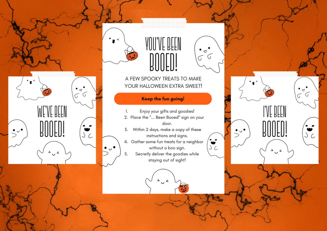 You've Been Booed Printable Halloween I've Been Booed We've Been Booed ...