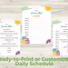 Kids Summer Schedule Chore Chart & Activity Plan Custom Made-to-order ...