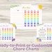 Kids Summer Schedule Chore Chart & Activity Plan Custom Made-to-order ...