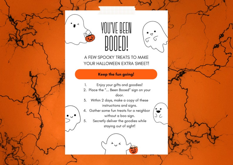 You've Been Booed Printable Halloween I've Been Booed We've Been Booed ...