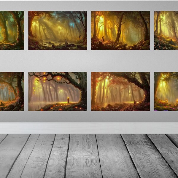 Enchanted Forest Art Print - Etsy
