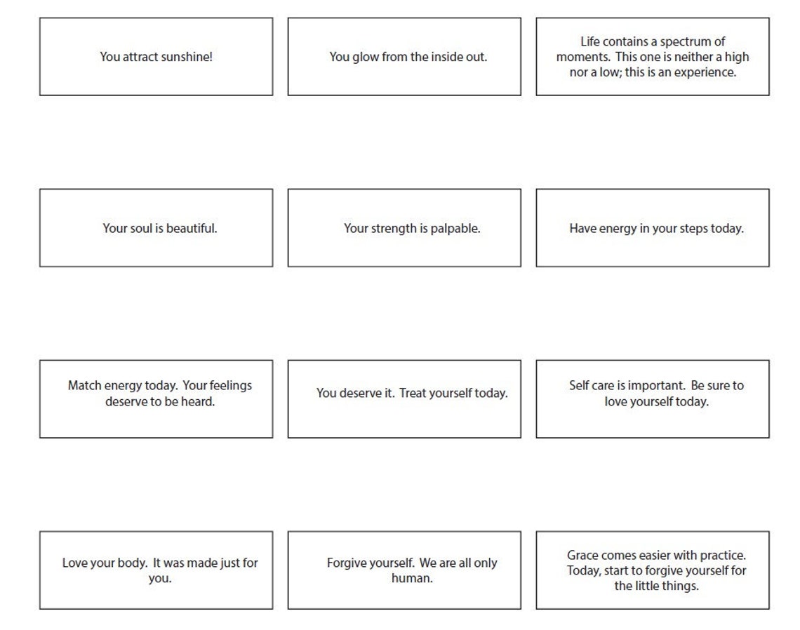 Printable Affirmation Strips - Etsy