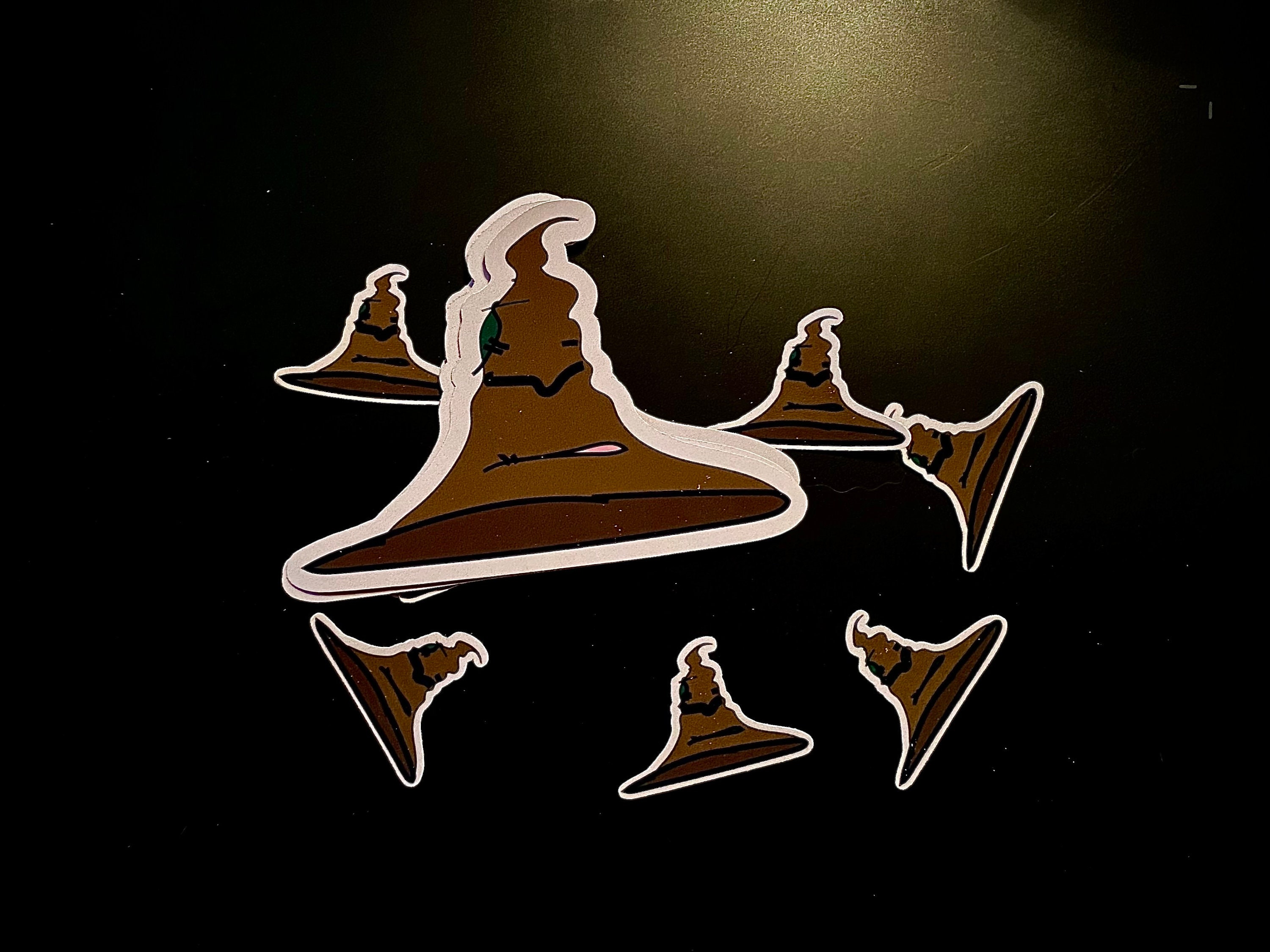 HP Wizarding Hand Drawn Stickers Sorting Hat Sticker - Etsy