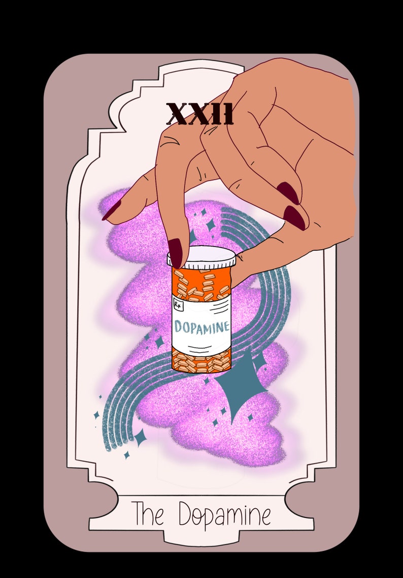 The Dopamine Mental Health Tarot Card - Etsy