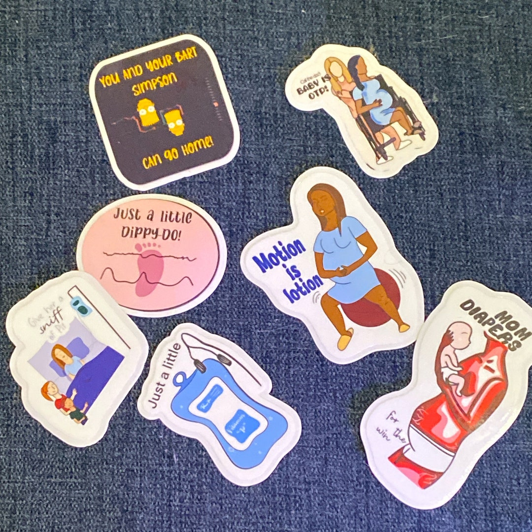 Labor and Delivery Sticker Pack II - Etsy
