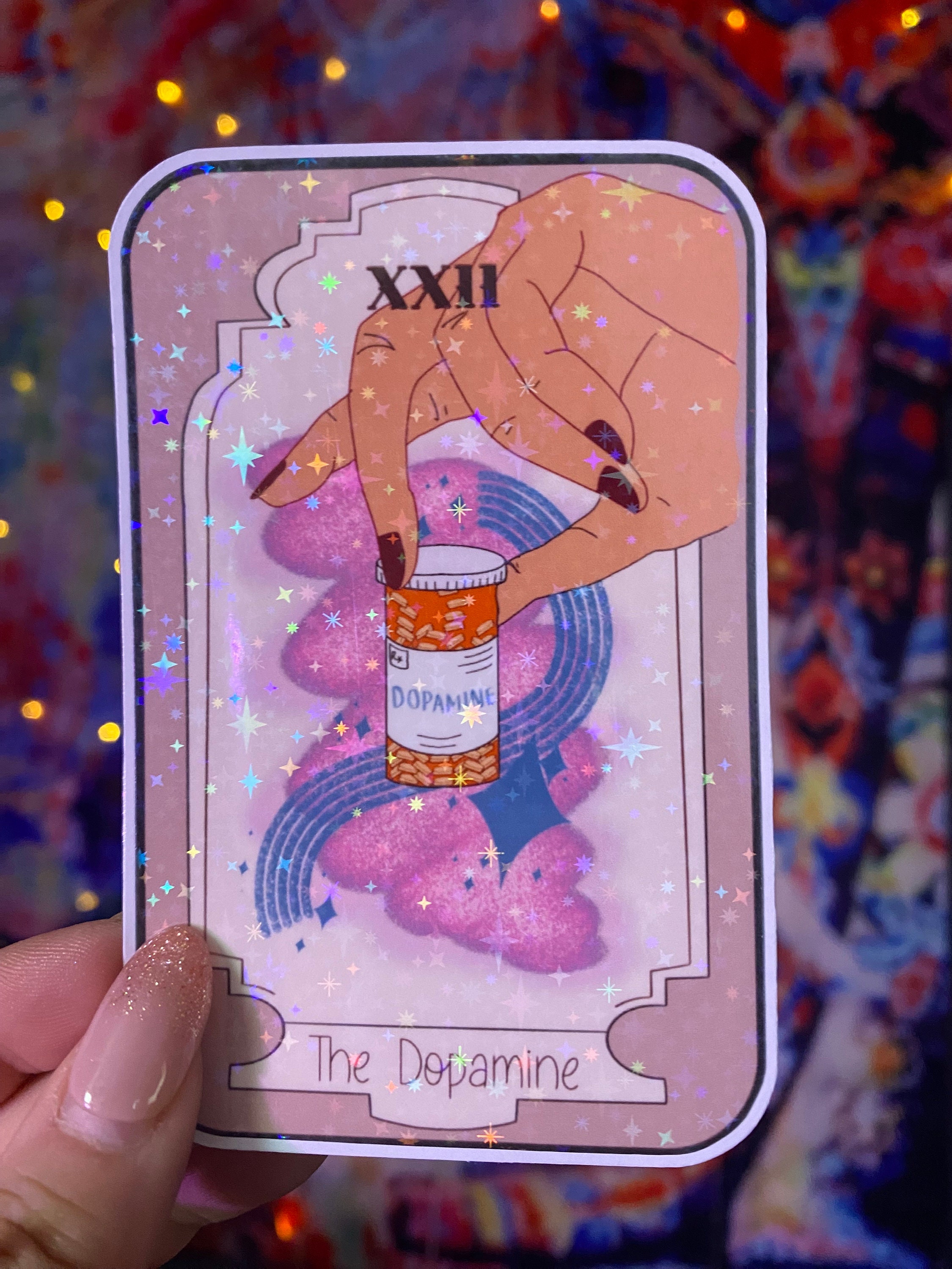 The Dopamine Mental Health Tarot Card - Etsy