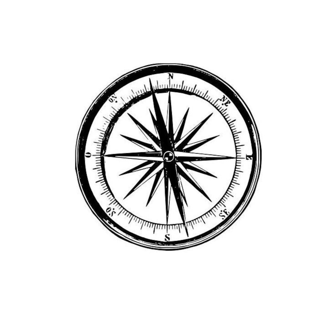 Gothic Compass SVG & PNG - Etsy