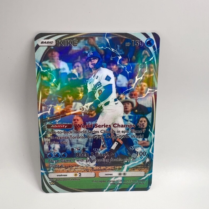 LA Dodgers “world Series 2025” Pokémon Card (freddie Freeman, Mookie ...