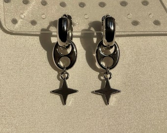 Classic Star Earrings Grunge Jewelry Hypoallergenic Y2k Goth Edgy Alt ...