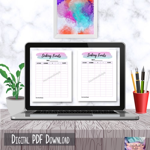 Printable Sinking Funds Tracker Fillable Sinking Funds - Etsy
