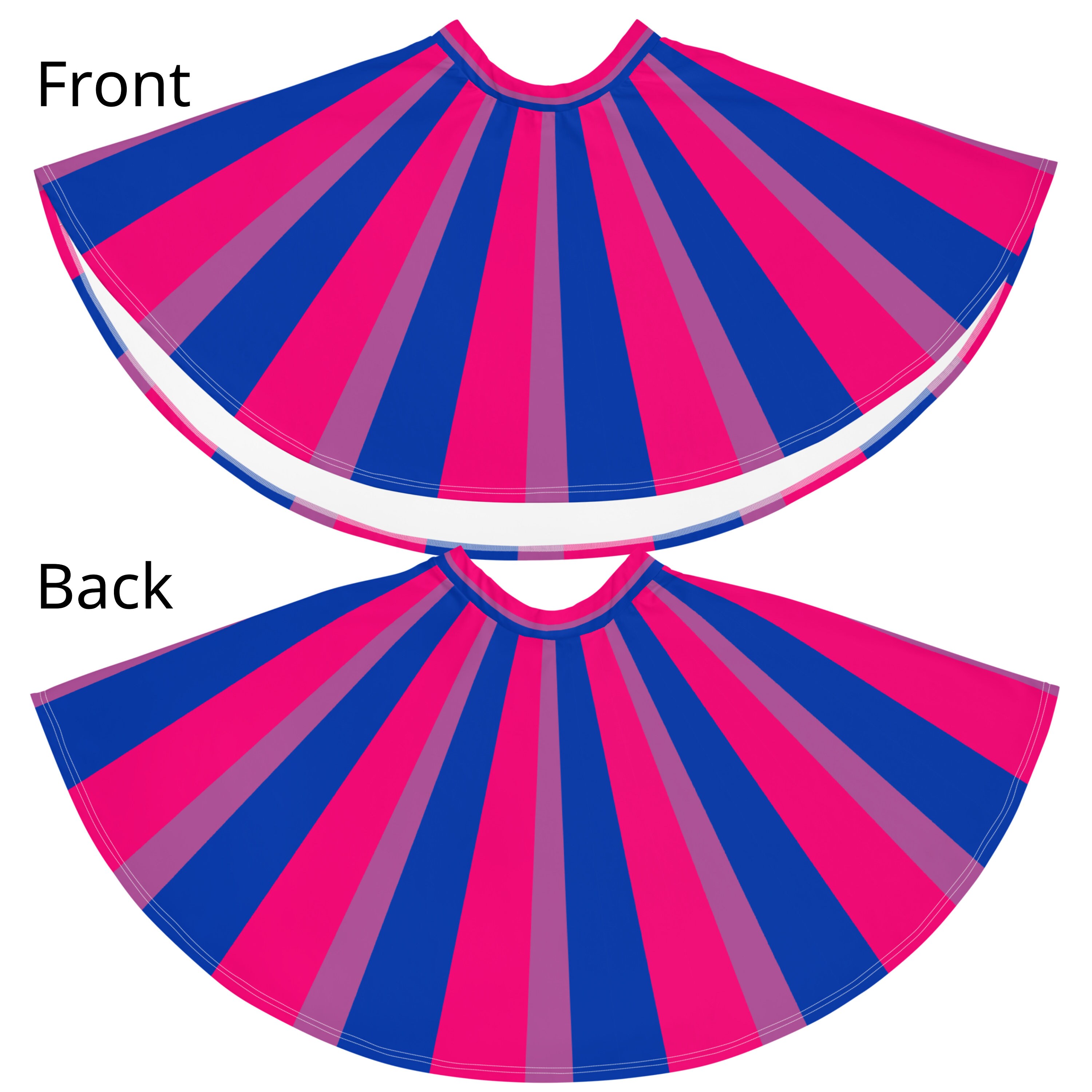 Bisexual Pride Flag Women's Skater Skirt Bi Pride Flare - Etsy
