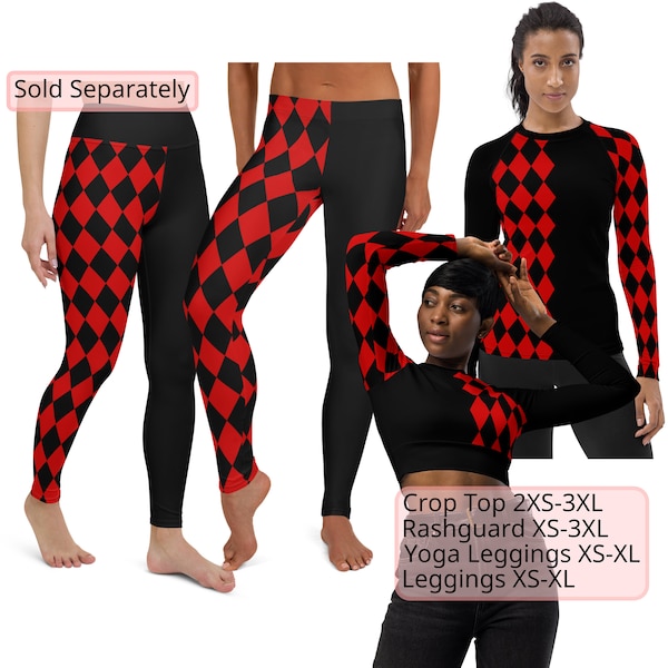 Red and Black Jester Costume - Etsy