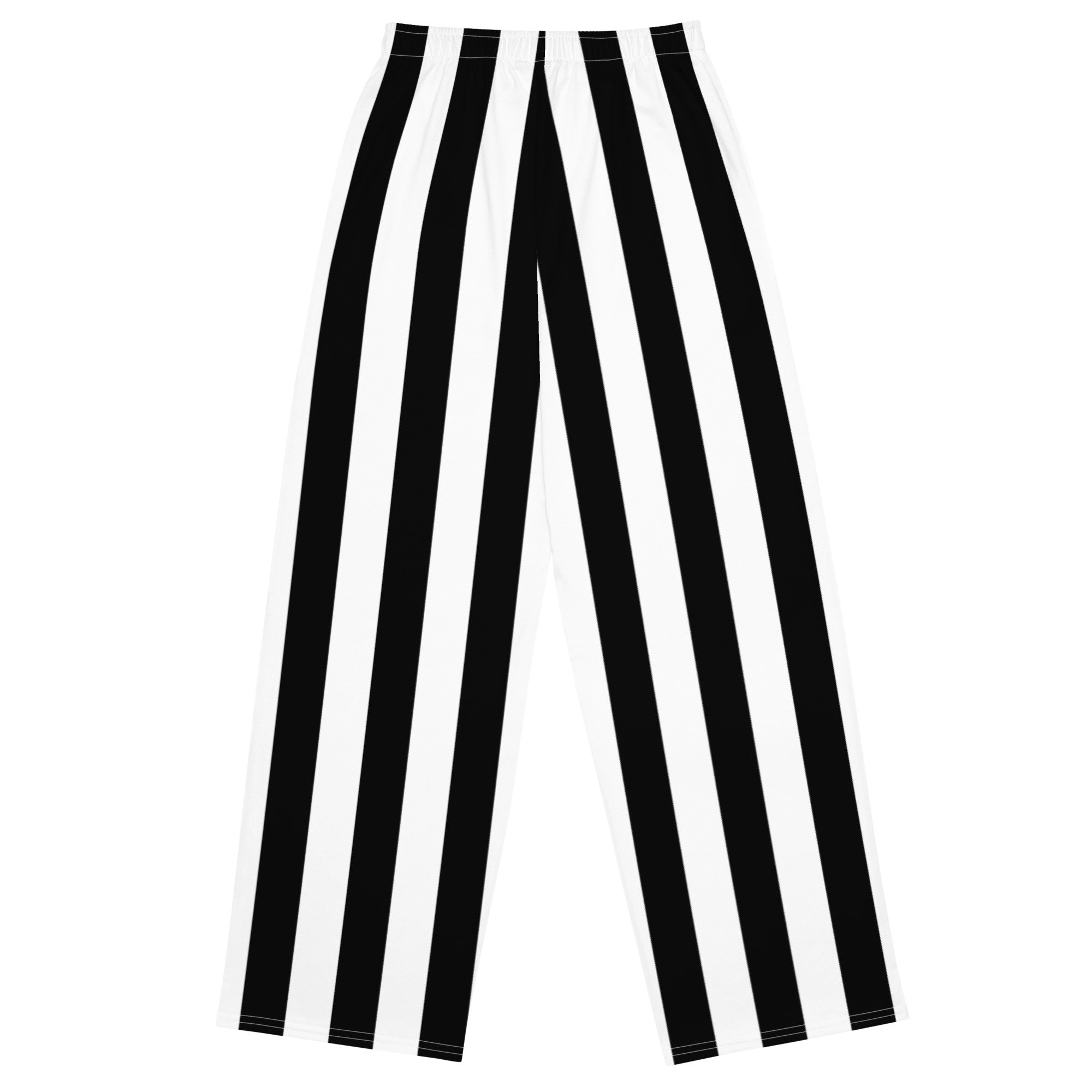 Black White Striped Pants, Striped Pants Black White Trousers With ...