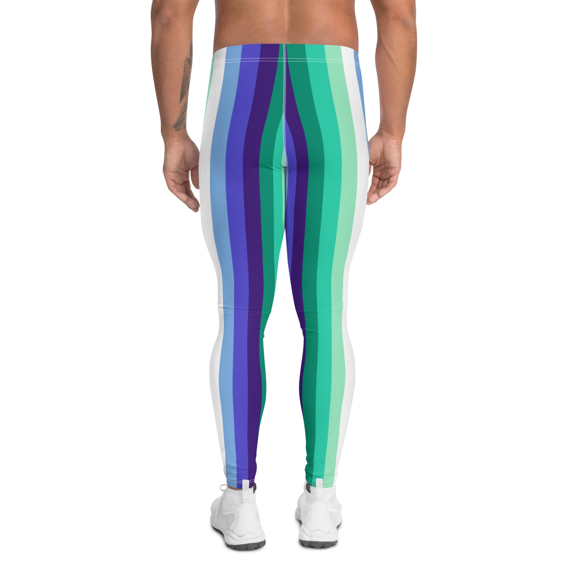Gay Men's Pride MLM Leggings, Men's Meggings Sizes XS - 3XL, MLM Flag ...