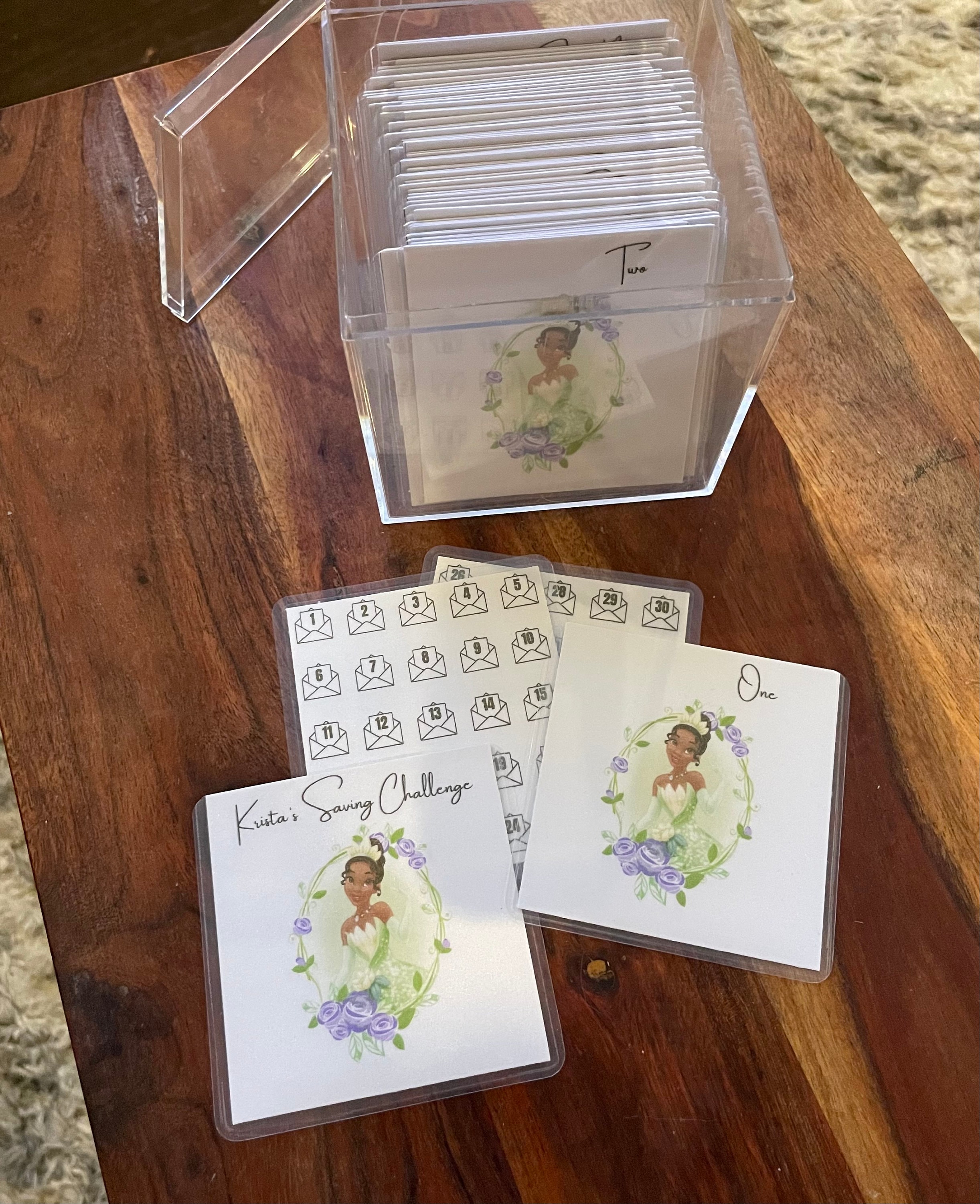 Princess Tiana Savings Challenge Box/cash Stuffing - Etsy