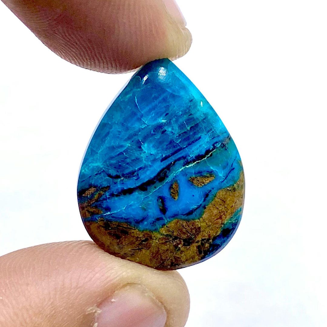 Beautiful Blue Opalina Cabochon... Peruvian Blue Opalina Gemstone ...