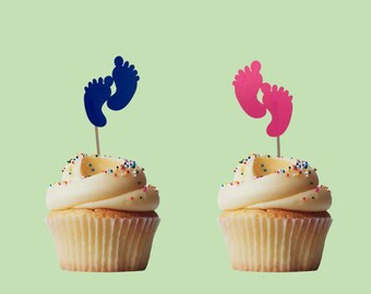 Baby Feet Cupcake Topper - Etsy