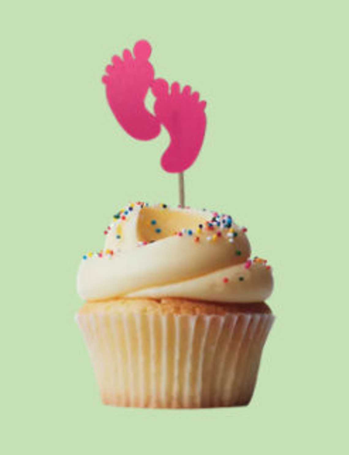 Baby Feet Cupcake Toppers Baby Shower Toppers Baby Shower - Etsy