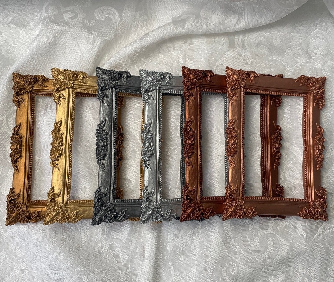 Rectangular Craft/dollhouse Plaster Frame, 6 Metallic Colours - Etsy