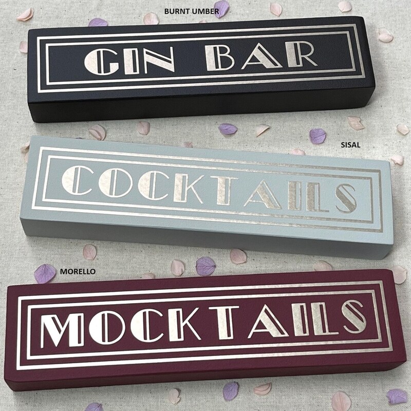 Cocktail Signs - Etsy