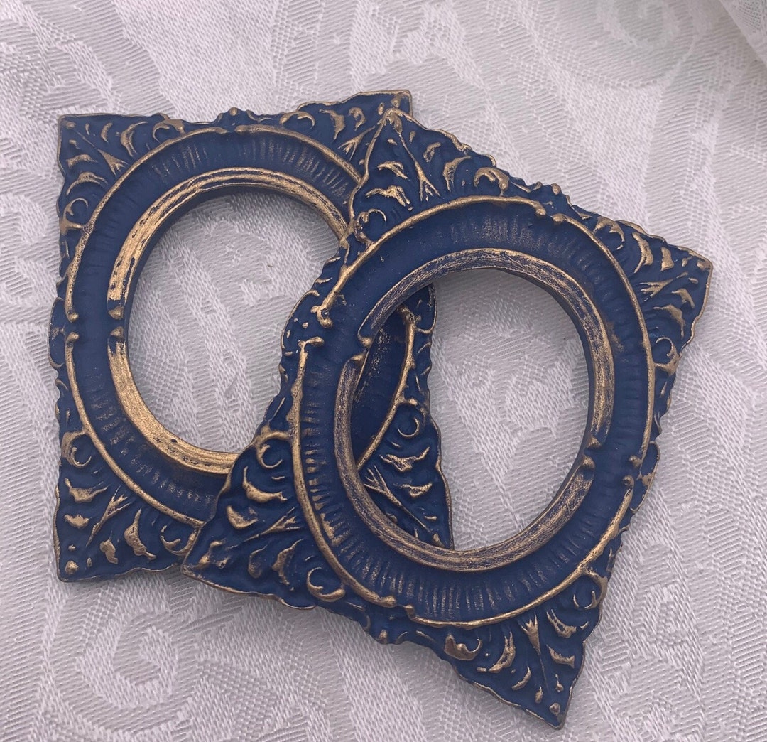 Set of 2 Miniature Plaster Frames, Choice of Colours - Etsy