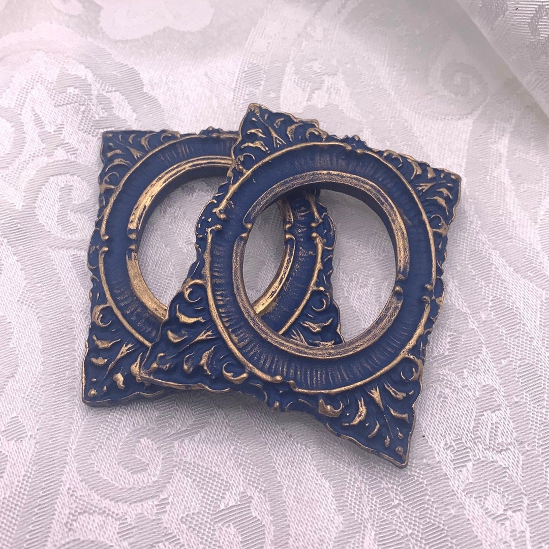 Miniature Rococo Plaster Frames, 2 Rectangles, Choice of Colours, Craft ...