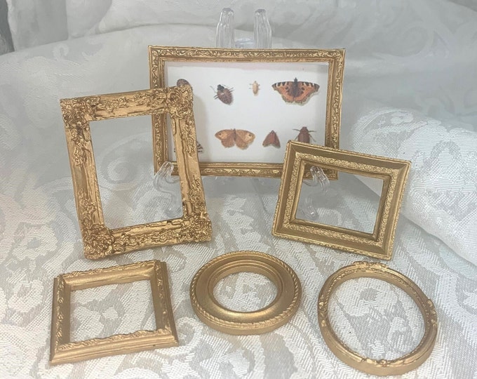 Miniature Plaster Frames, Set of 6, Choice of Colours - Etsy