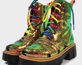 Lgbtq Platform Boots - Etsy