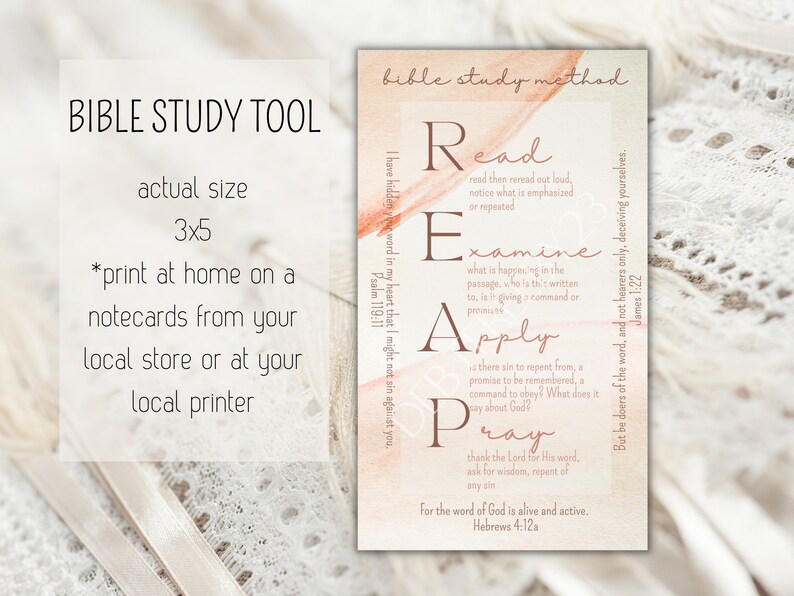 Bible Study Method, Christian Study Tools, Reap Bible Study Tools ...