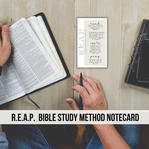 Bible Study Method, Christian Study Tools, Reap Bible Study Tools ...