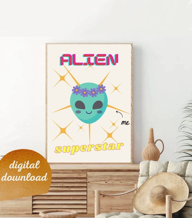 Alien Superstar Wall Art | Beyonce Renaissance Premium Matte Vertical ...