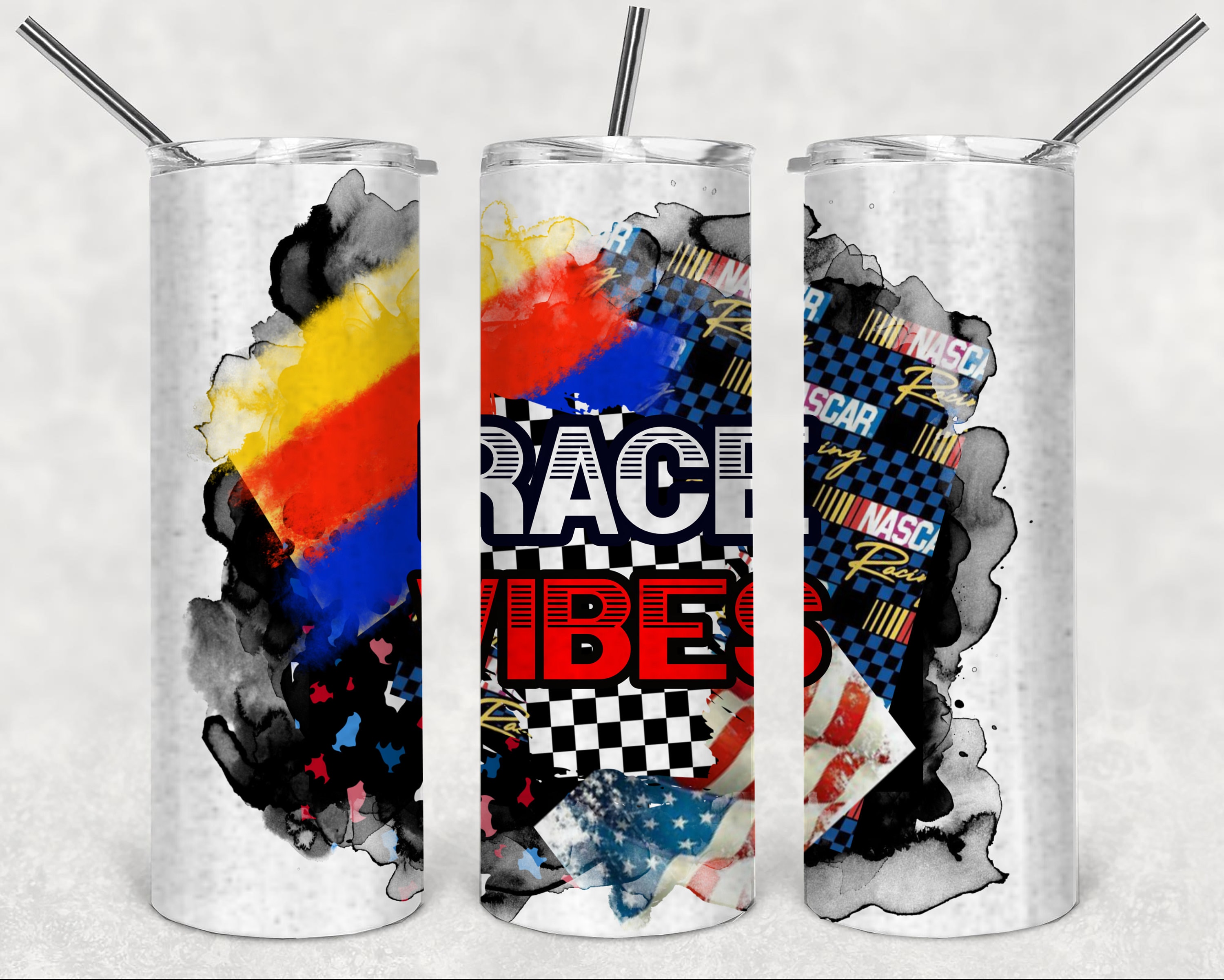 Race Vibes NASCAR Sublimation Digital Wrap for Tumbler - Etsy