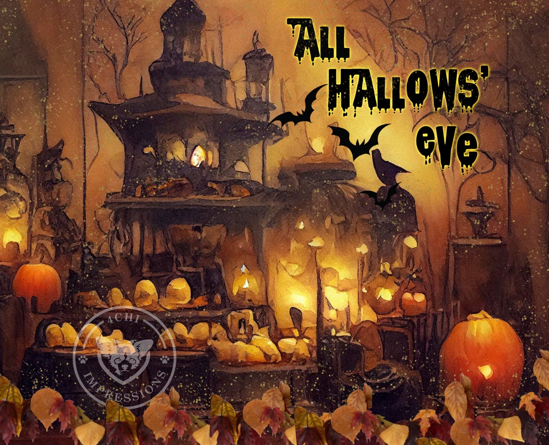 All Hallows Eve Digital Wrap / Design for Sublimation on Tumblers ...