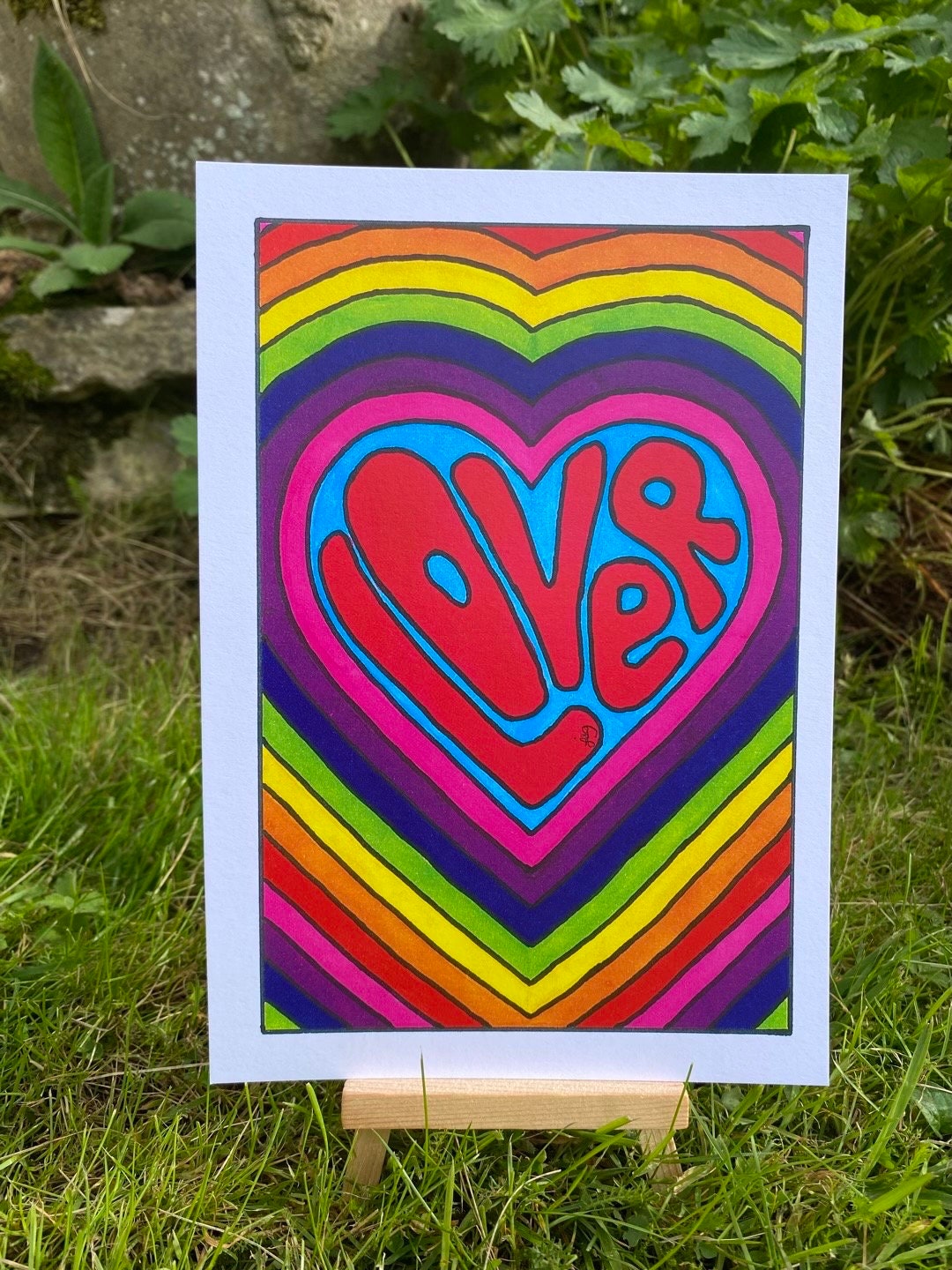 Rainbow Lover, A5 Art Print. - Etsy
