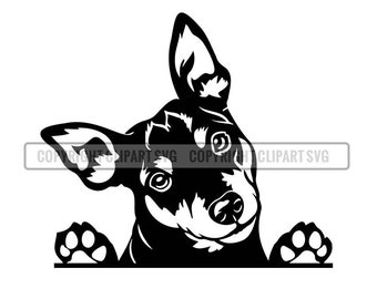 Peeking Min Pin Svg - Etsy