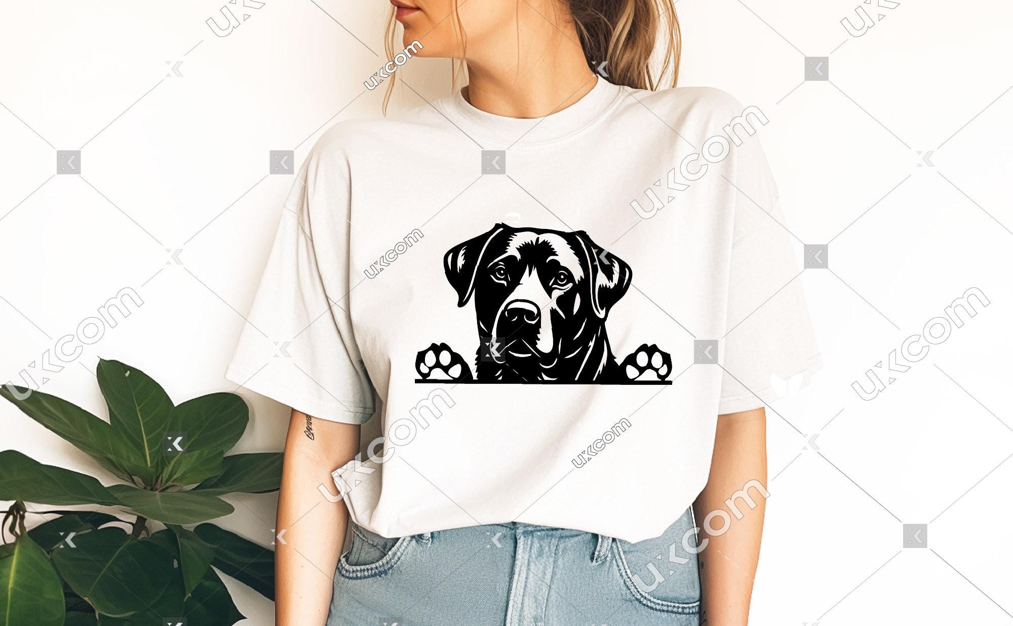 Black Labrador Svg Peeking Lab Dog Commercial Black Lab Mom Happy ...