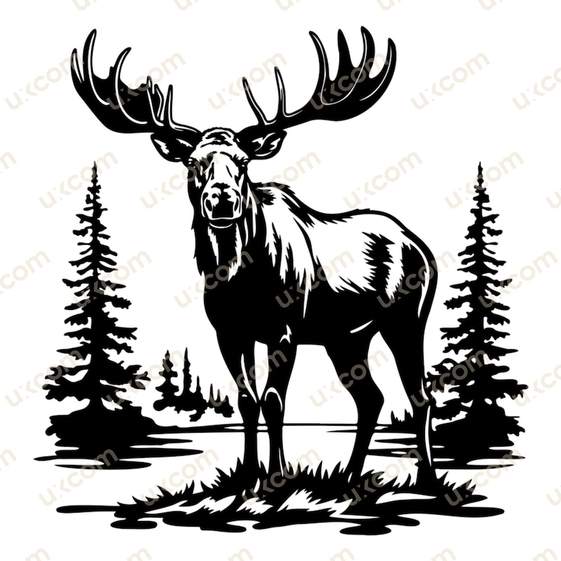 Moose Svg - Etsy